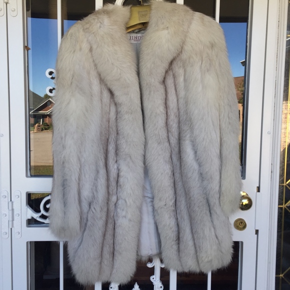 Jindo | Jackets & Coats | Jindo Rabbit Blue Fox Fur Coat Size S | Poshmark